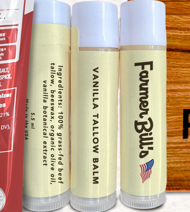 Vanilla Tallow Lip Balm (new) – Farmer Bill's Provisions